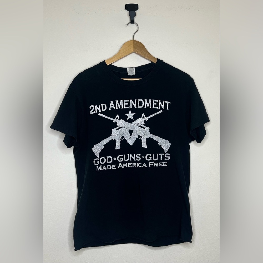 2nd Amendment God*Guns*Guts Made American Free Large/… - Gem